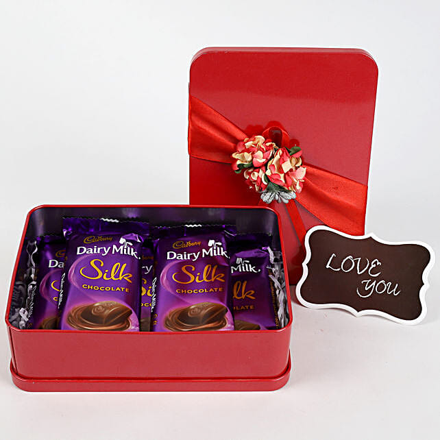 Dairy Milk Silk in Red Box | Gift Dairy Milk Silk in Red Box - Ferns N ...